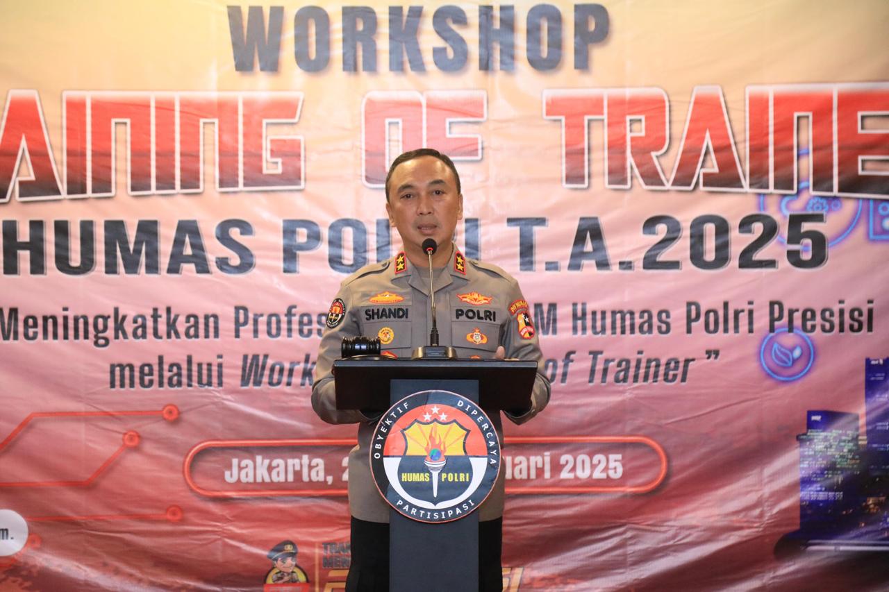 Perkuat SDM di Era Digital, Kadiv Humas Polri Buka Workshop Training of ...